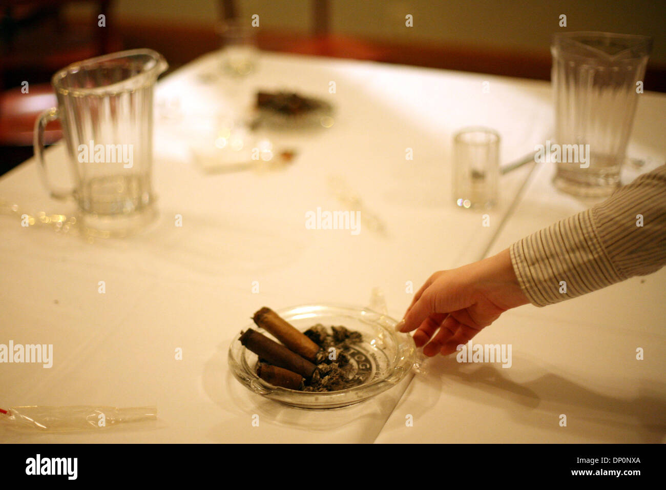 Waitress smoking hi-res stock photography and images - Alamy
