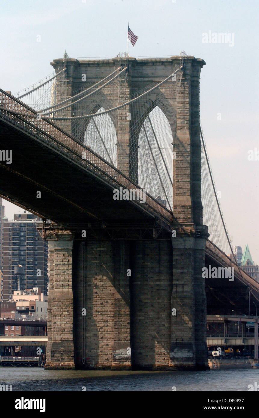 Mar 31, 2006; Brooklyn, New York, USA; Scenes of the Brooklyn Bridge ...