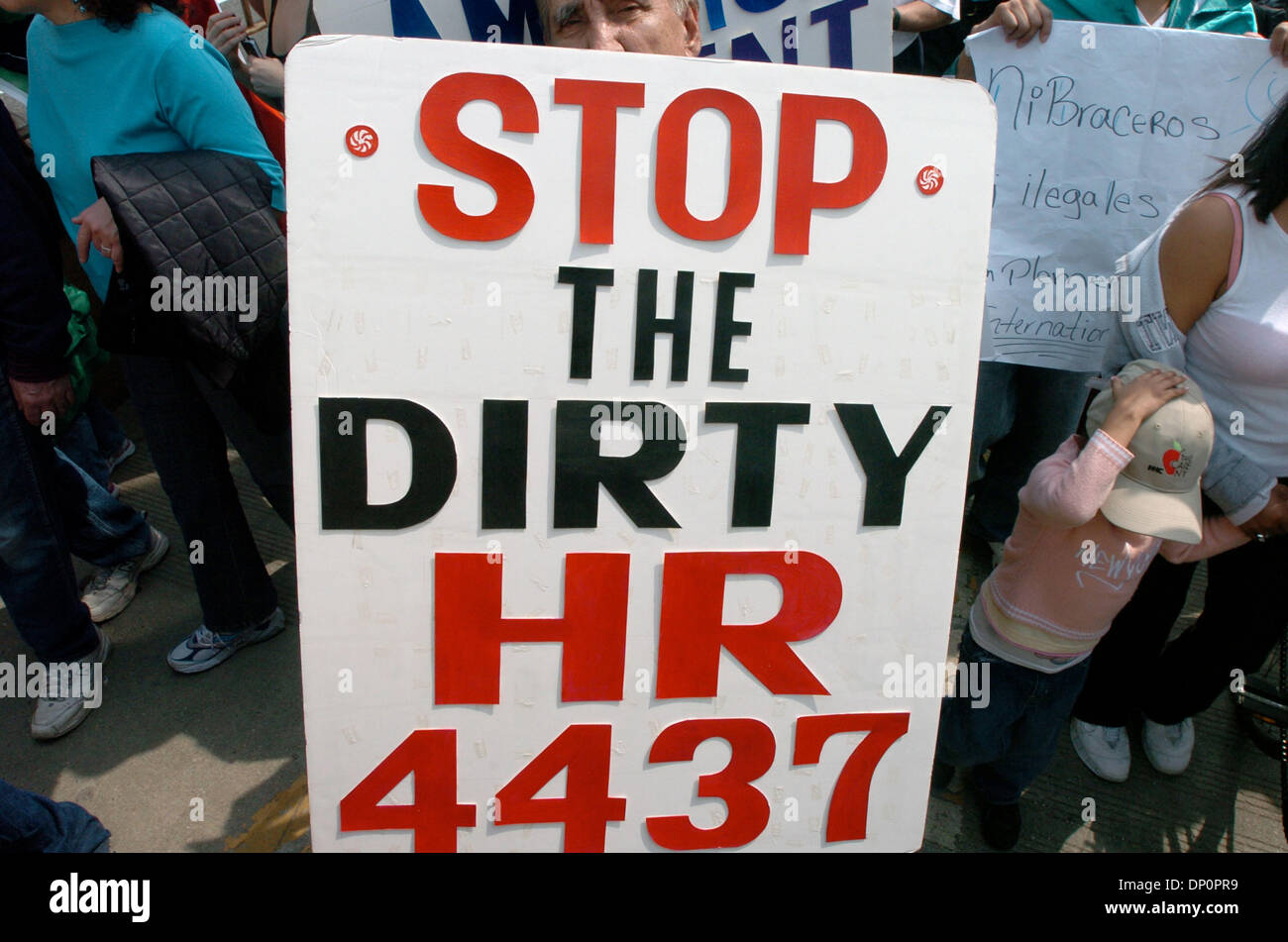 Apr 01, 2006; Manhattan, NY, USA; Tens of thousands of immigrants and ...