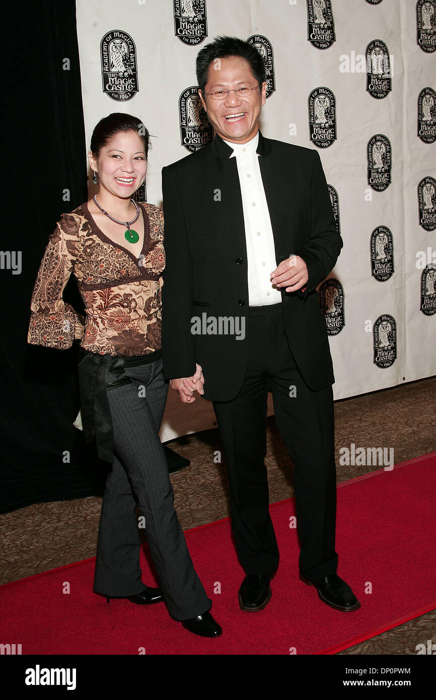 Apr 01, 2006; Beverly Hills, CA, USA; LAURIE TONG and father DAN TONG ...