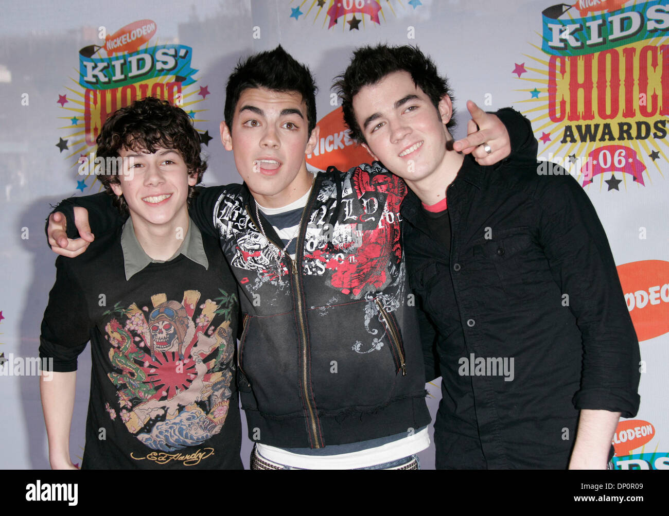 Apr 1, 2006; Westwood, California, USA; Group JONAS BROTHERS at the ...