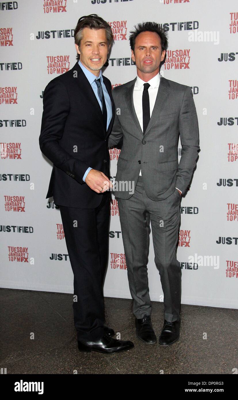 Los Angeles, California, USA. 6th Jan, 2014. Walton Goggins, Timothy ...