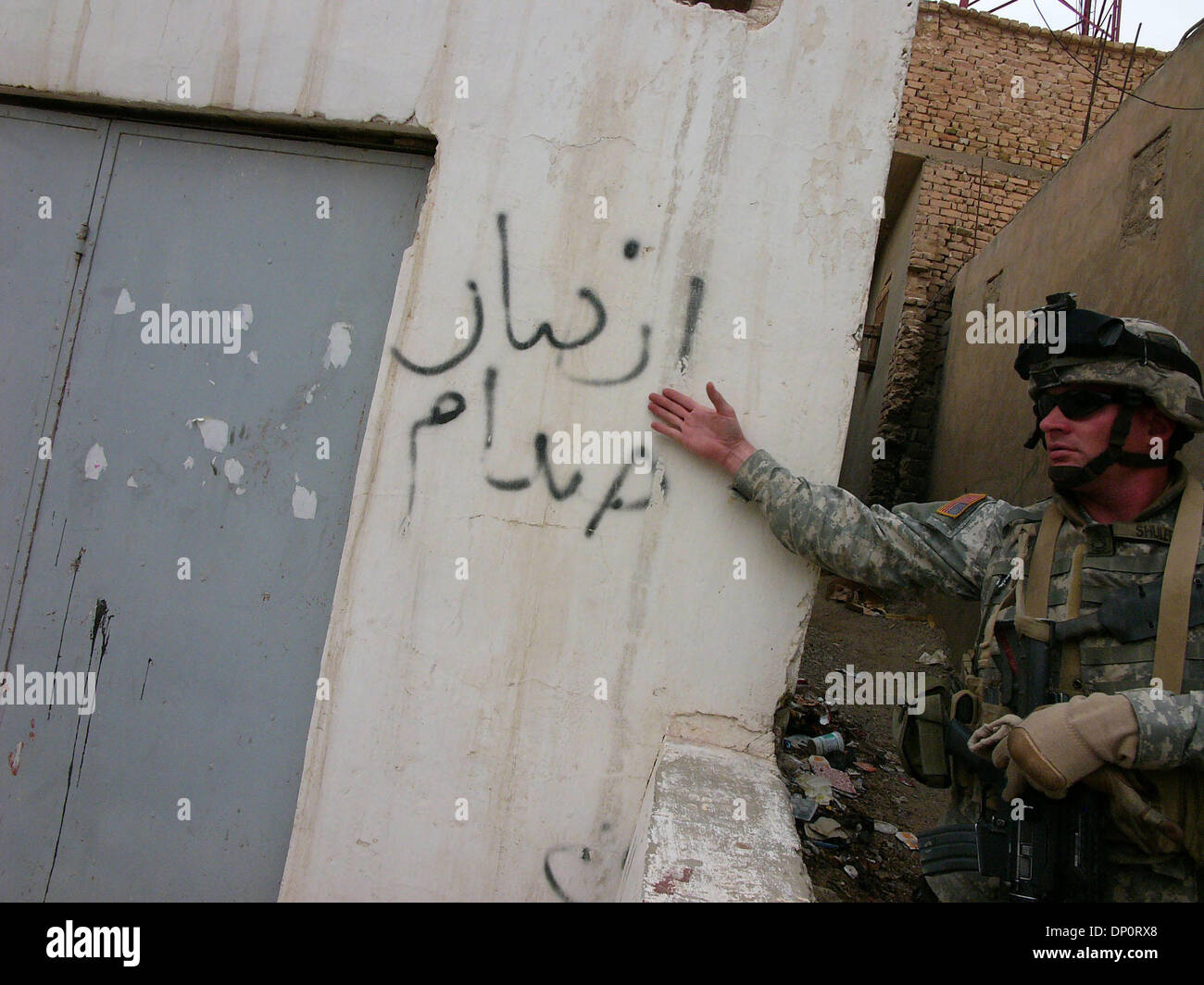 Apr 01, 2006; Bayji, Saluhidin, IRAQ; Sgt. 1st Class TIM SHULER, points ...