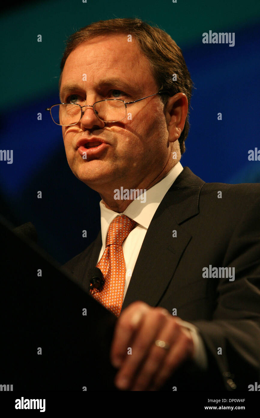 Apr 04, 2006; Chicago, IL, USA; H. LEE SCOTT, CEO of Wal-Mart, speaks ...