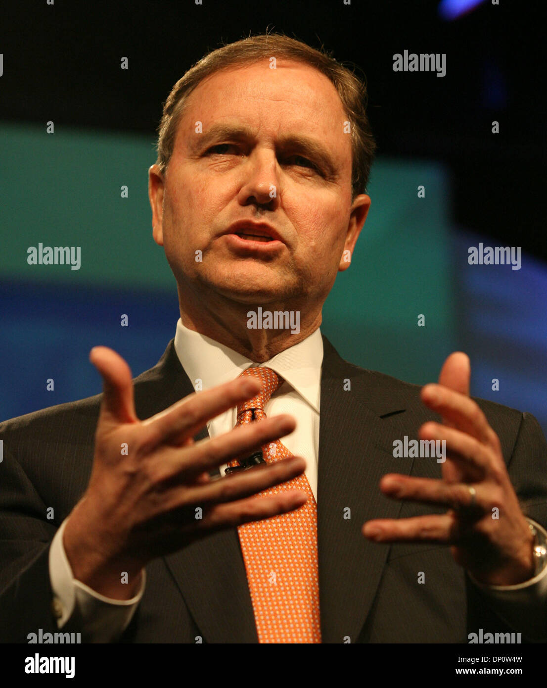 Apr 04, 2006; Chicago, IL, USA; H. LEE SCOTT, CEO of Wal-Mart, speaks ...