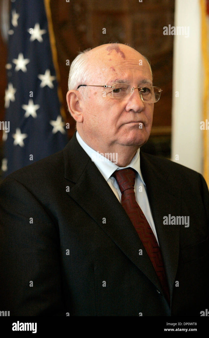 Apr 05, 2006; Los Angeles, CA, USA; Former Soviet leader MIKHAIL ...