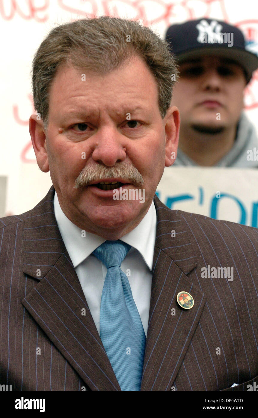 Apr 05, 2006; Manhattan, New York, USA; LENNY CARO, of the Bronx ...