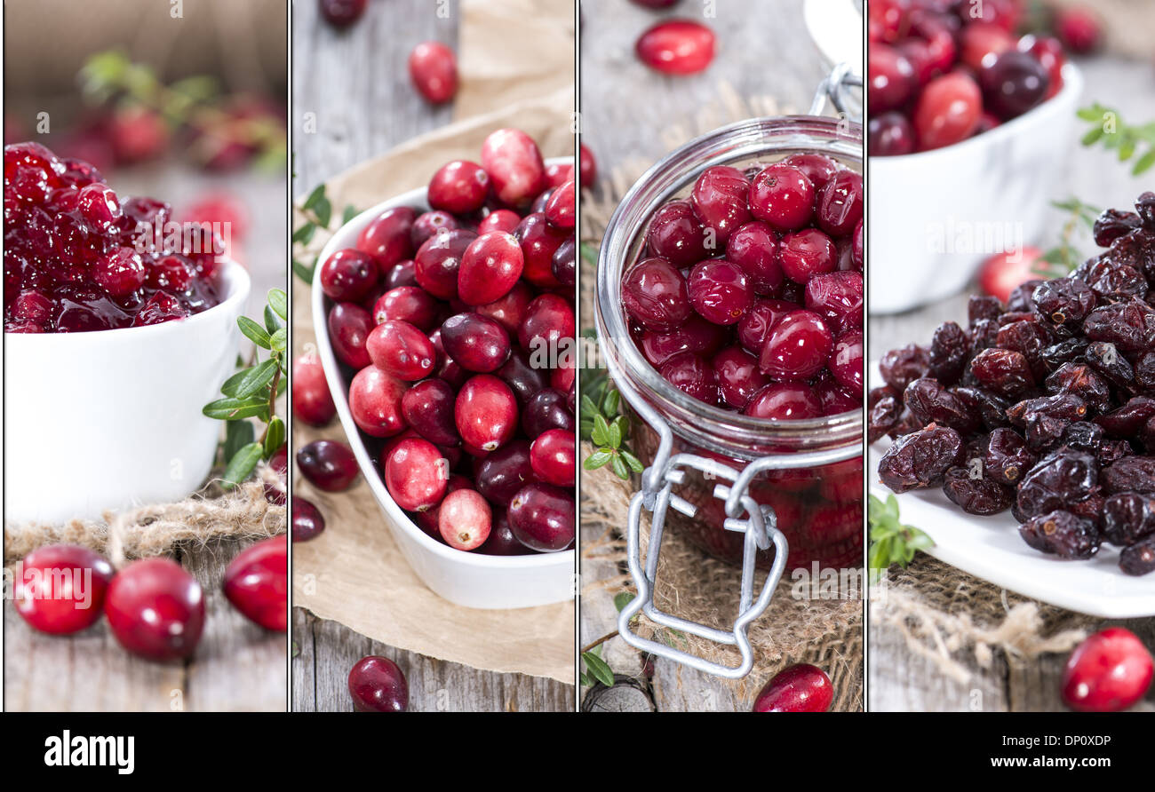 High Resolution Cranberry Collage (4 in 1 Stock Photo - Alamy