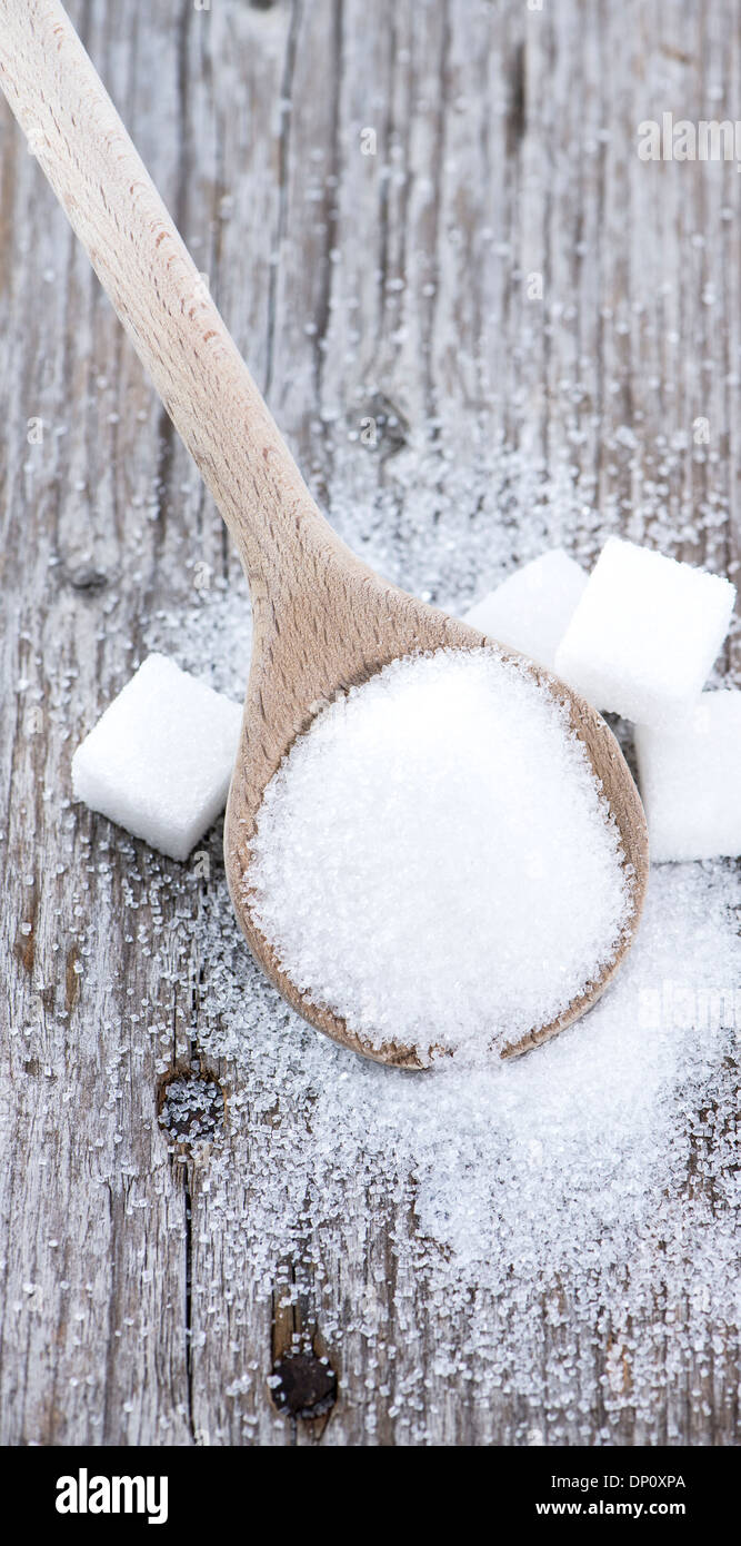 Portion of white sugar (studio shot Stock Photo - Alamy