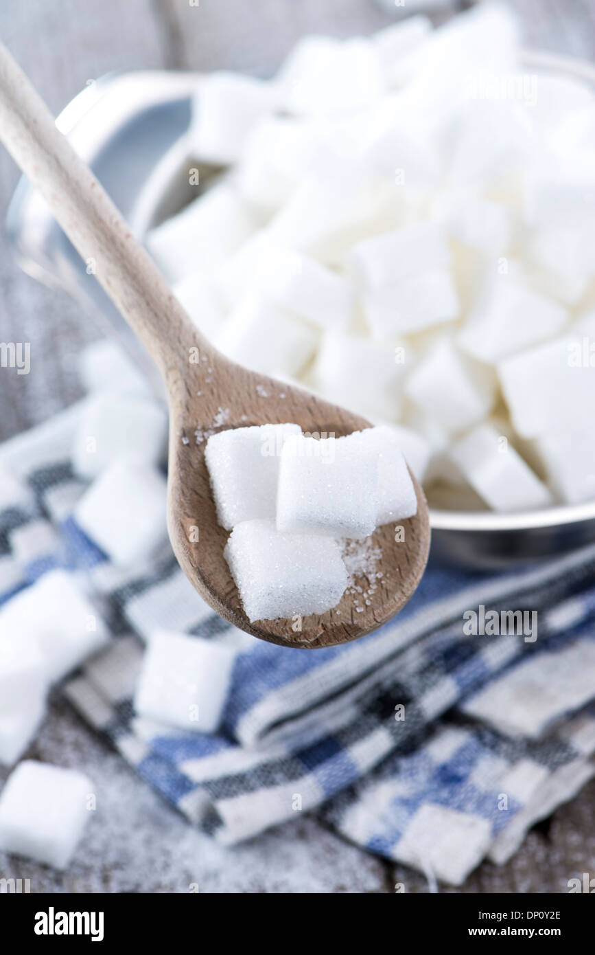 Portion of white sugar (studio shot Stock Photo - Alamy
