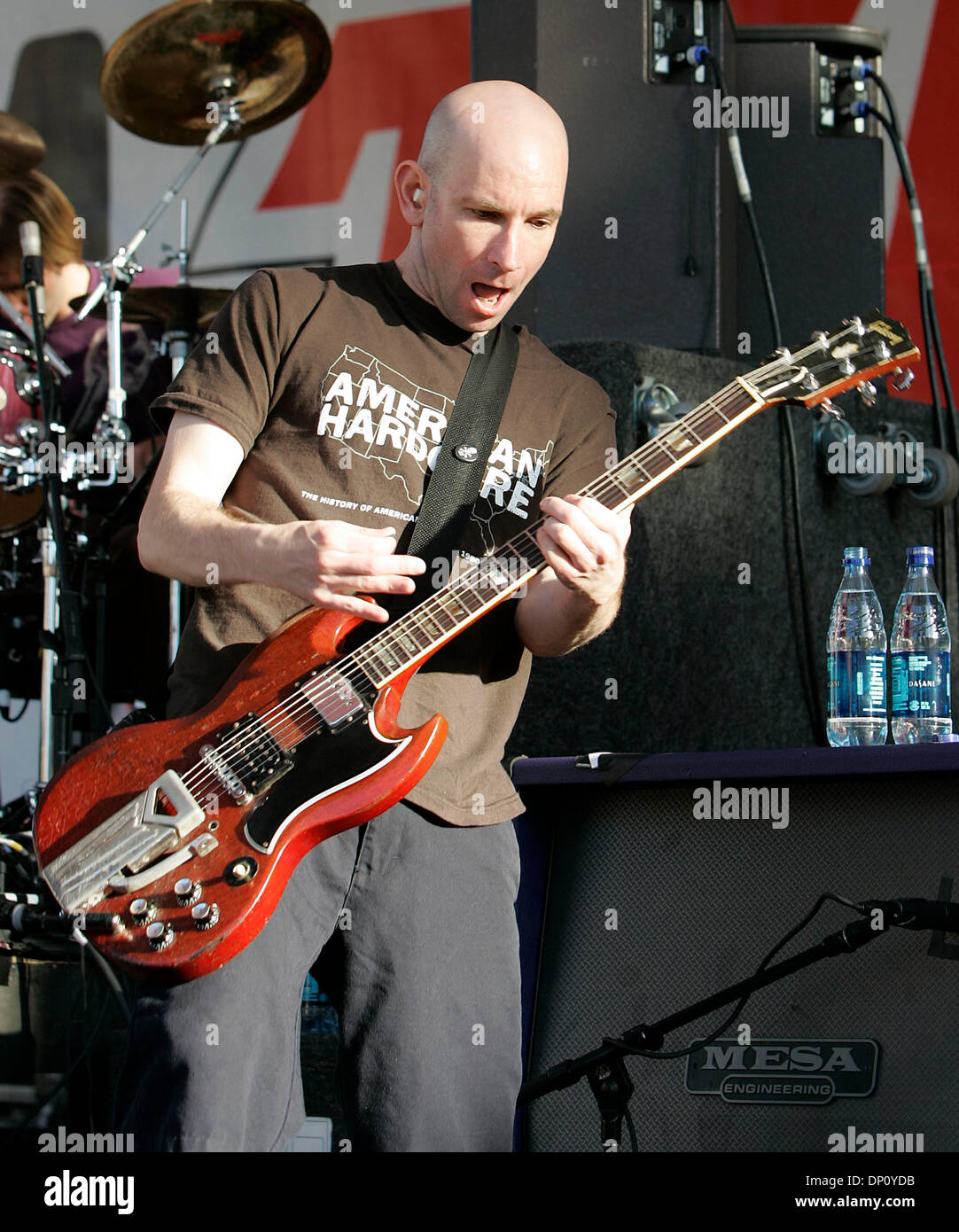 Apr 08, 2006; Long Beach, CA, USA; GREG HETSON of the band Bad Religion ...