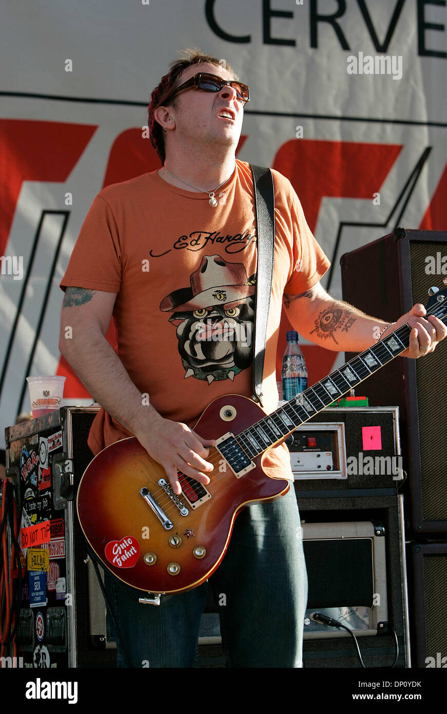 Apr 08, 2006; Long Beach, CA, USA; BRIAN BAKER of the band Bad Religion ...