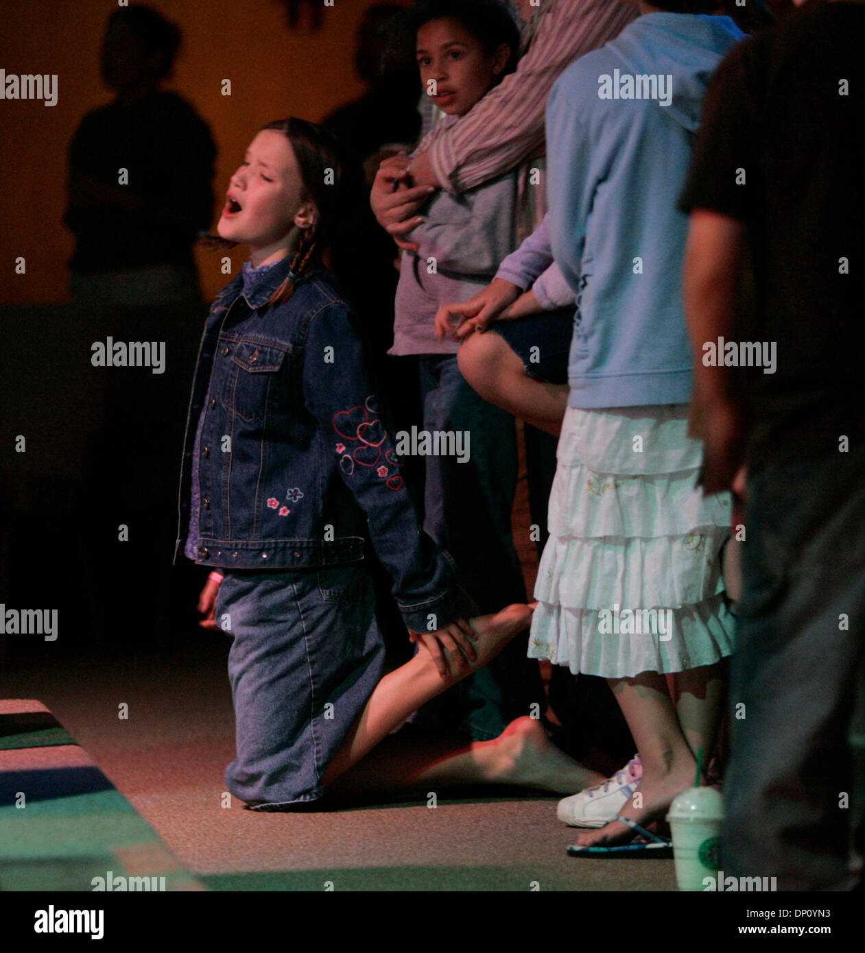 Apr 08, 2006; Tierrasanta, CA, USA; MAKAYLA ROSS, 11, sings her heart ...