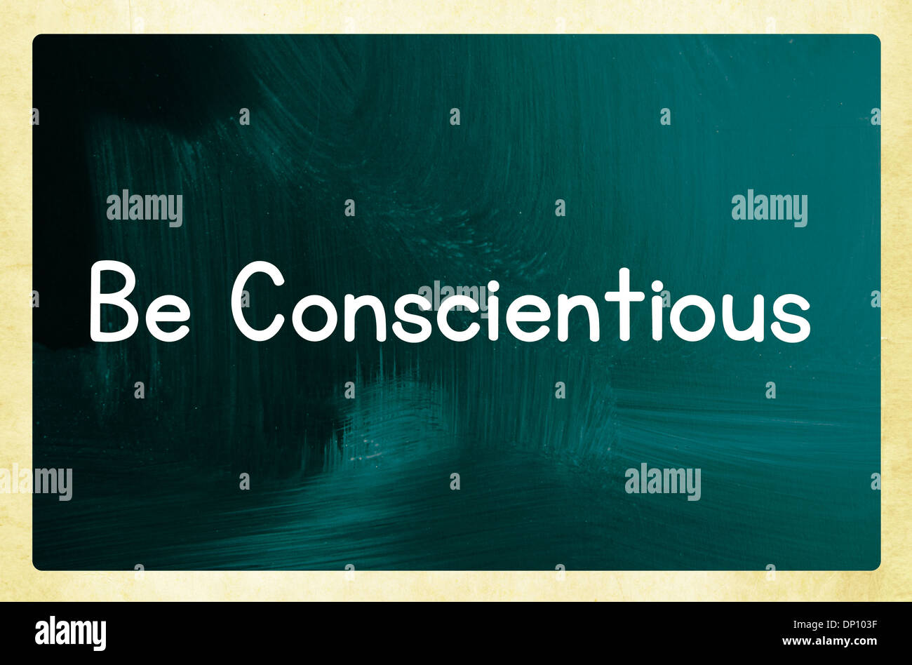 be conscientious concept Stock Photo - Alamy
