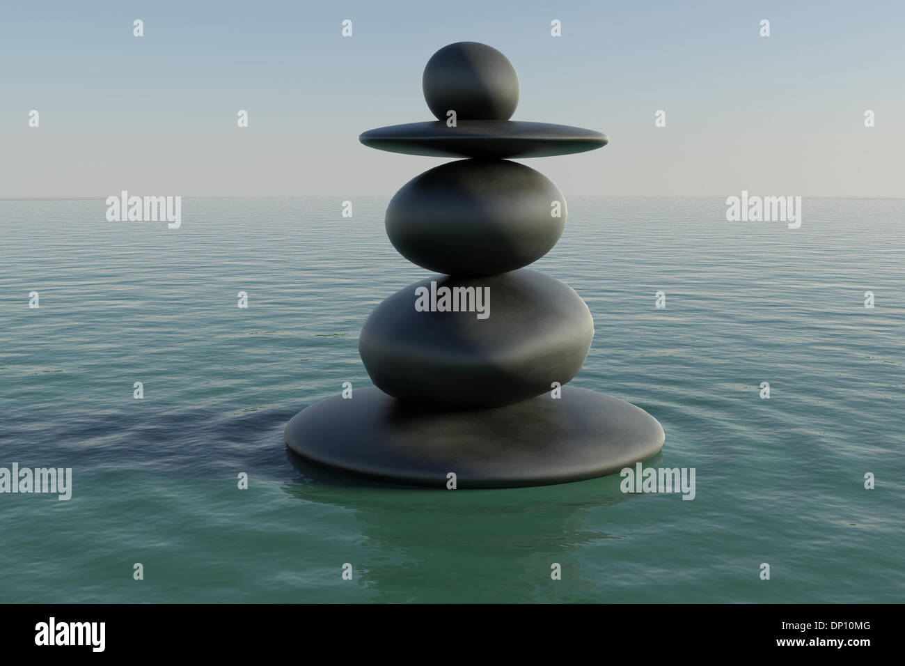 Zen rock pool Stock Photo - Alamy