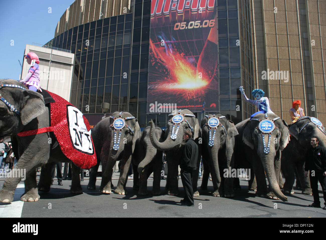 Apr 11, 2006; New York, NY, USA; Children's group the Doodlebops ride ...