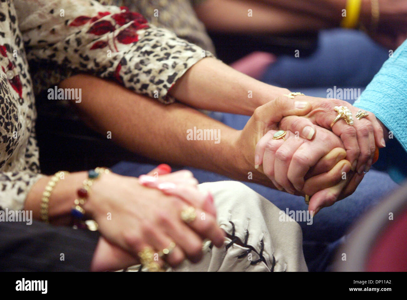 Apr 11, 2006; Fort Pierce, FL, USA; Family and friends of Doreen Domato ...