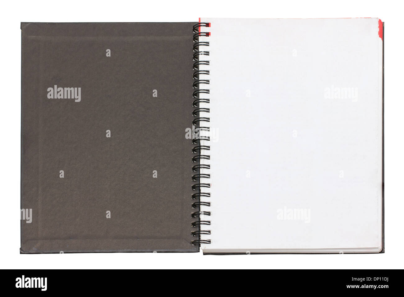 Spiral blank notebook paper black hi-res stock photography and images ...