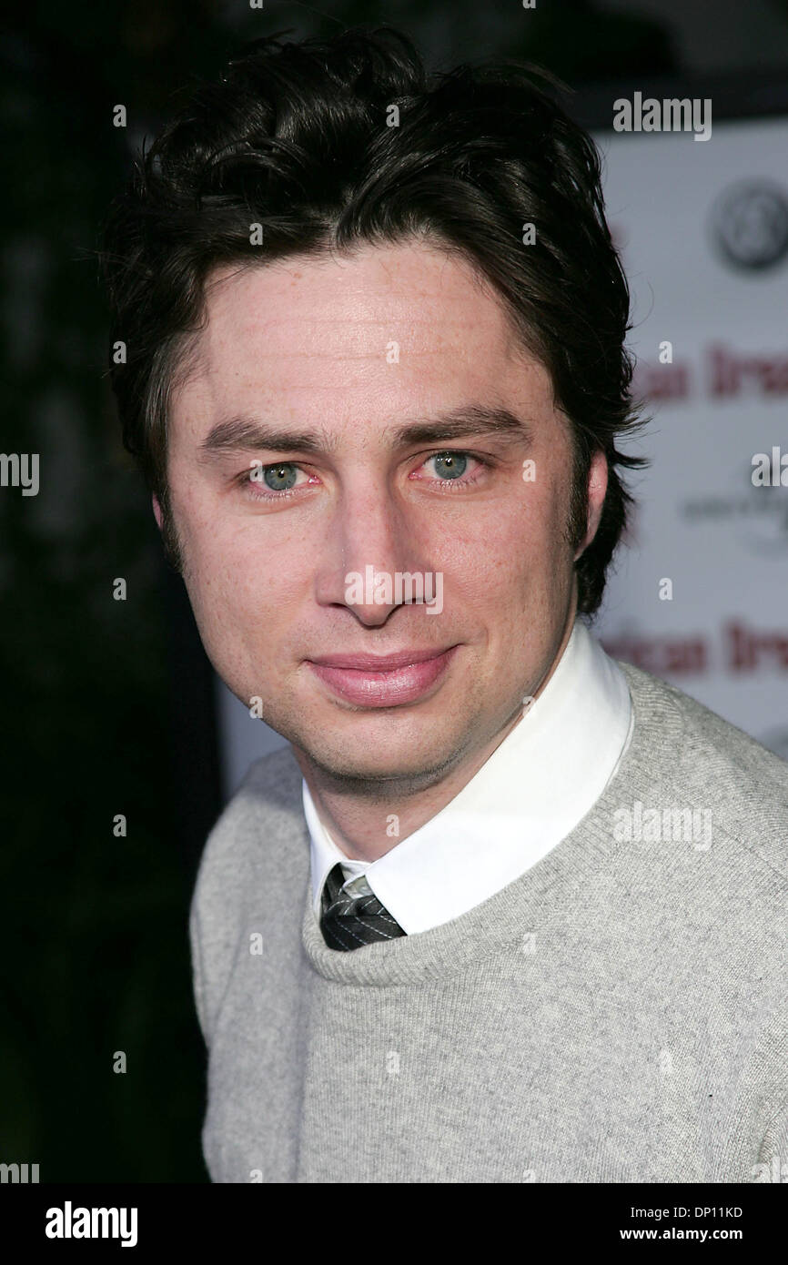Apr 11, 2006; Hollywood, CA, USA; Actor ZACK BRAFF at the world ...