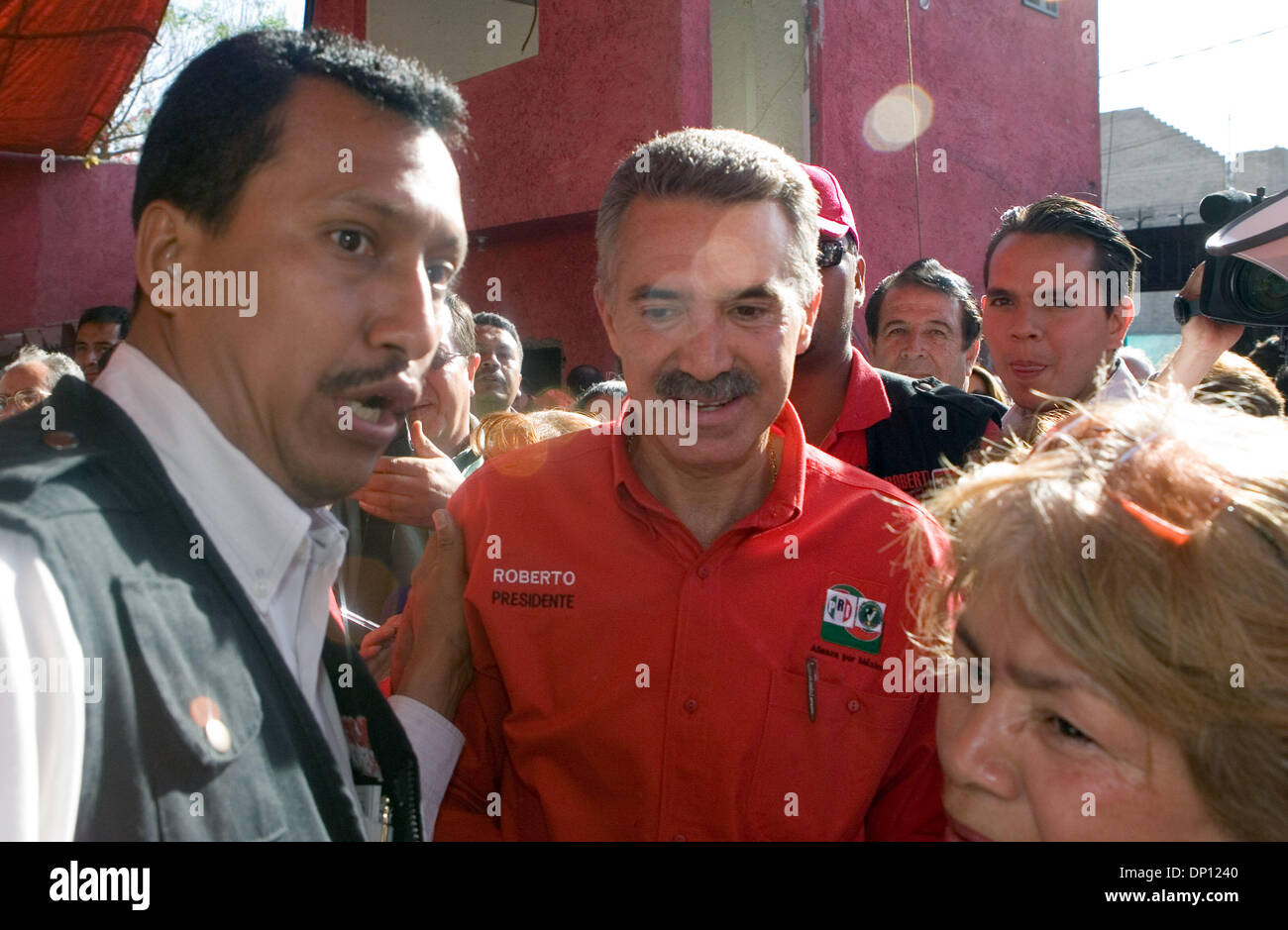 Apr 12, 2006; Mexico City, MEXICO; ROBERTO MADRAZO, the nominee of the ...