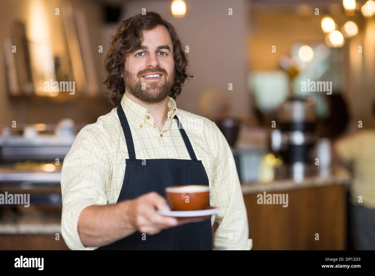 Cafe indoor waiter hi-res stock photography and images - Alamy