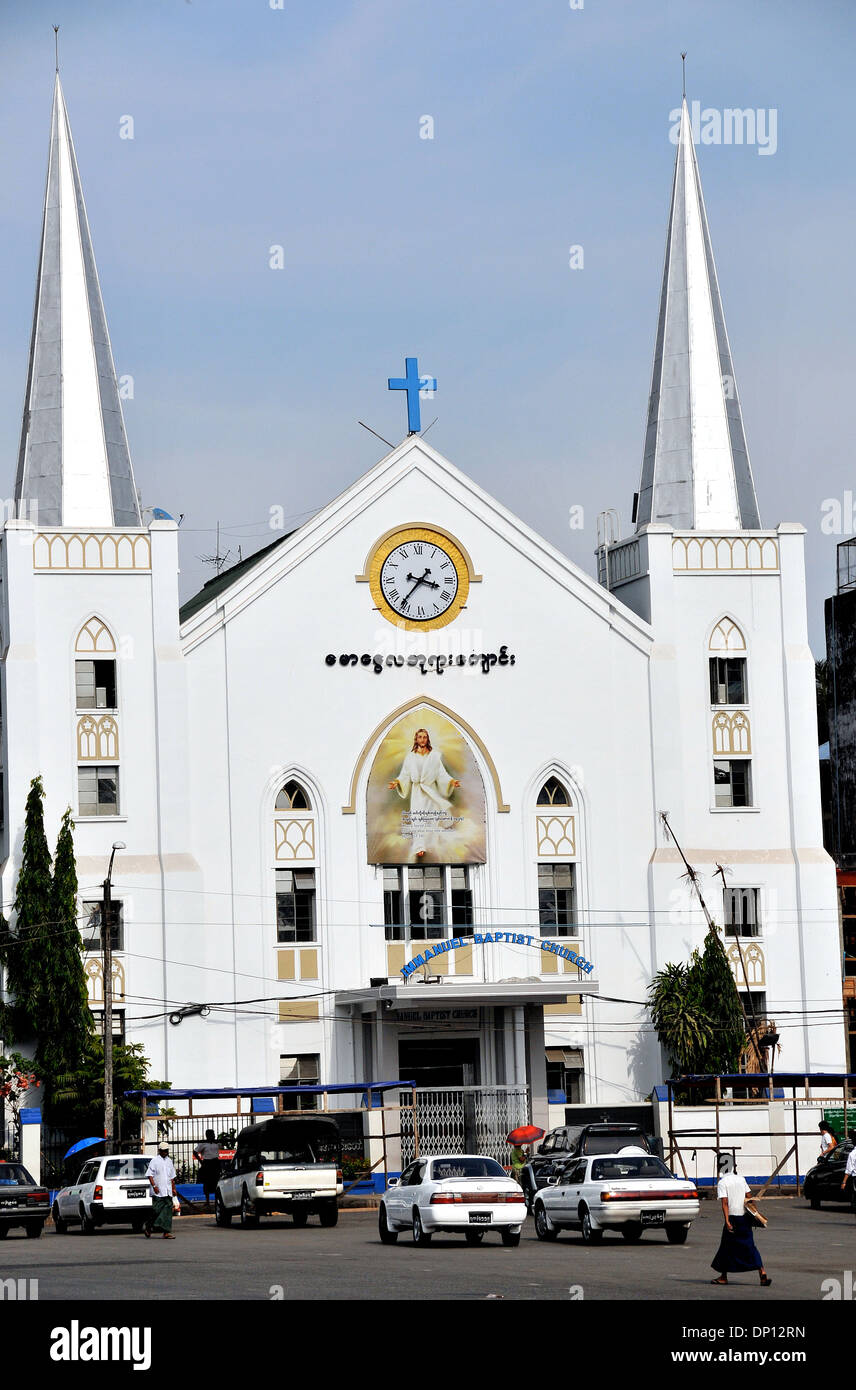 Immanuel Baptist church Yangon Myanmar Stock Photo - Alamy