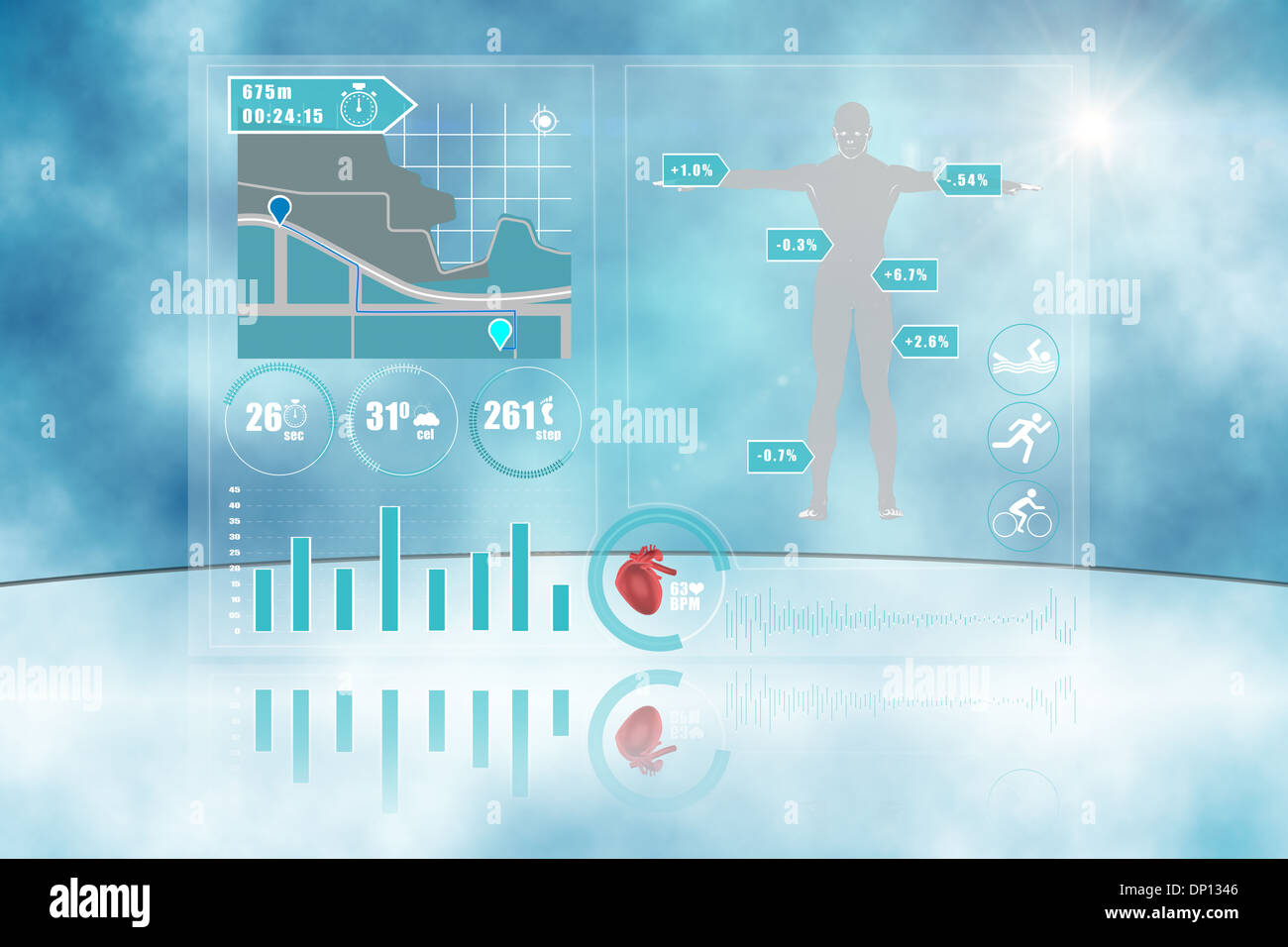 Digital interface medical data hi-res stock photography and images - Alamy