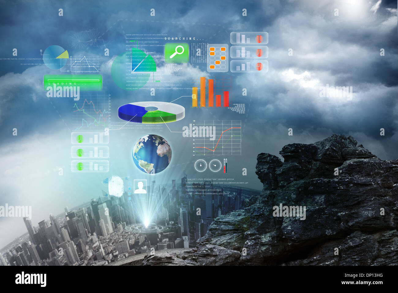 Global technology background Stock Photo - Alamy