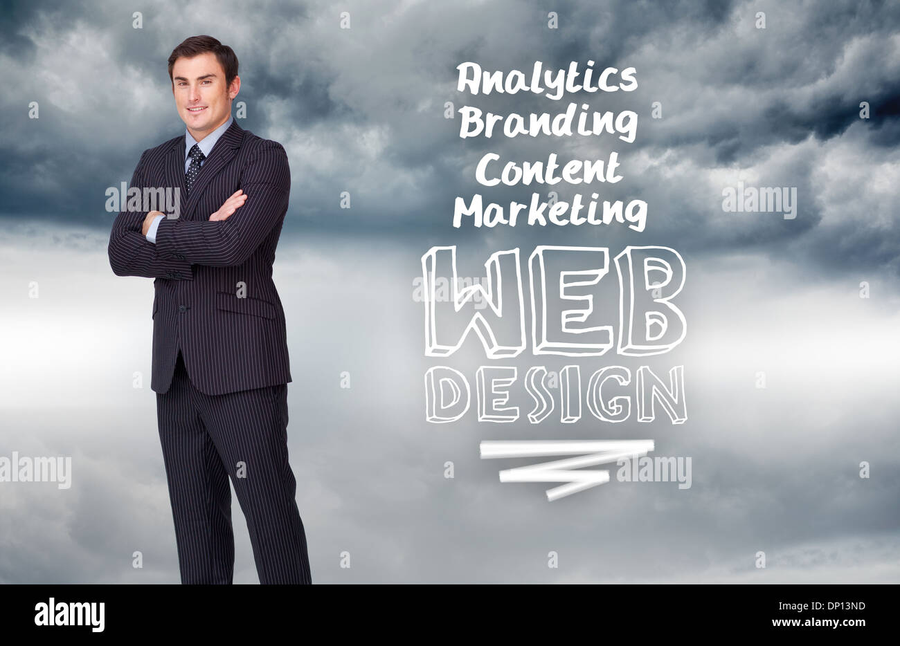 Cross armed businessman hi-res stock photography and images - Alamy