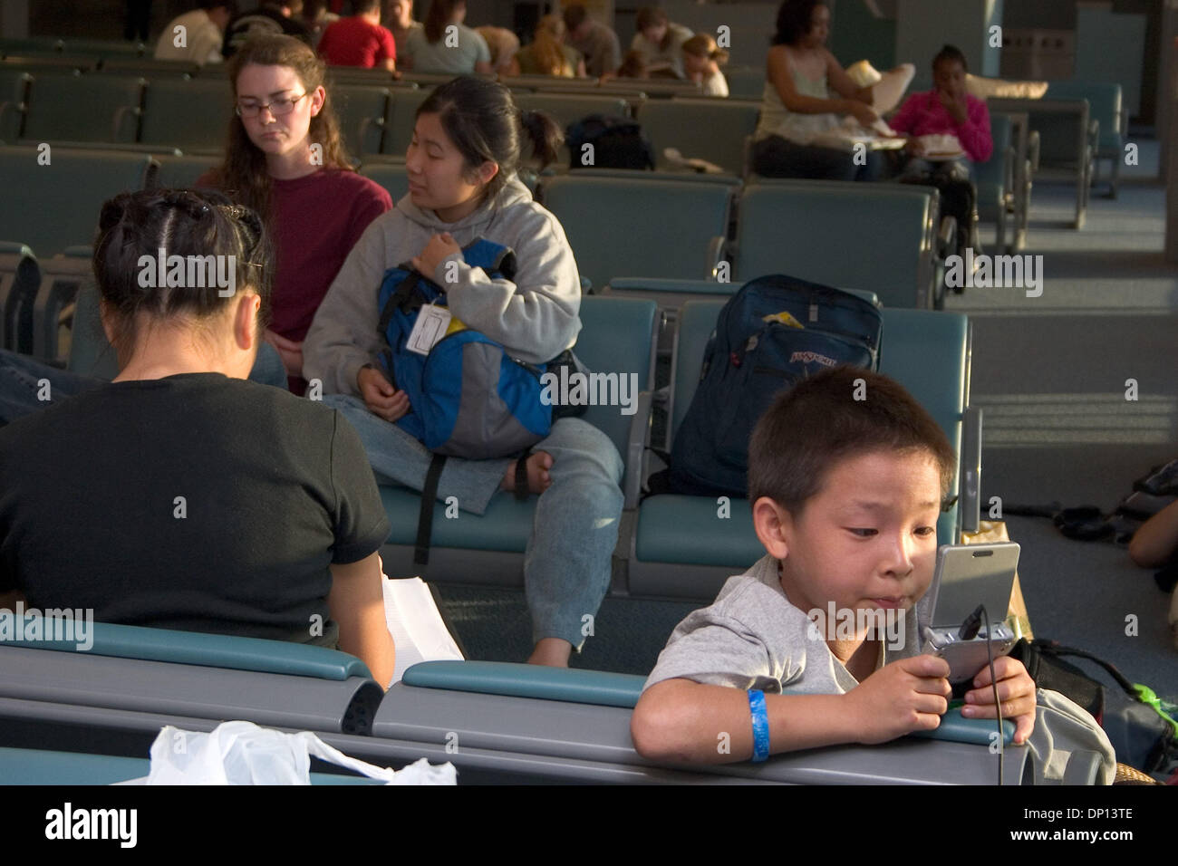 Apr 15, 2006; New Orleans, LA, USA; Noah Dye plays a hand-held video ...