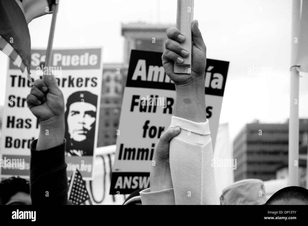 Usa los angeles march Black and White Stock Photos & Images - Alamy