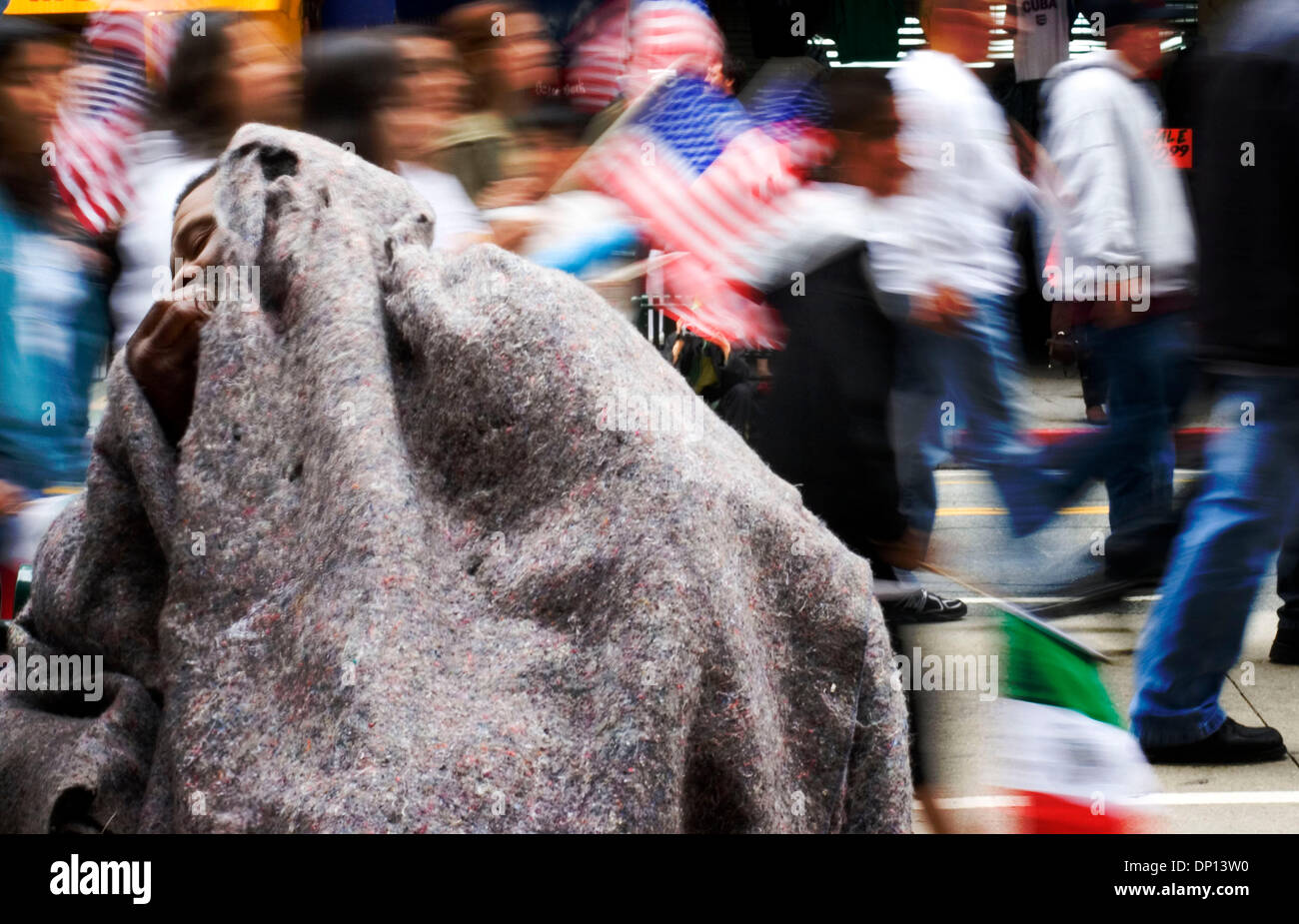 Apr 15, 2006; Los Angeles, CA, USA; Gary Rogers, a homeless man in Los ...