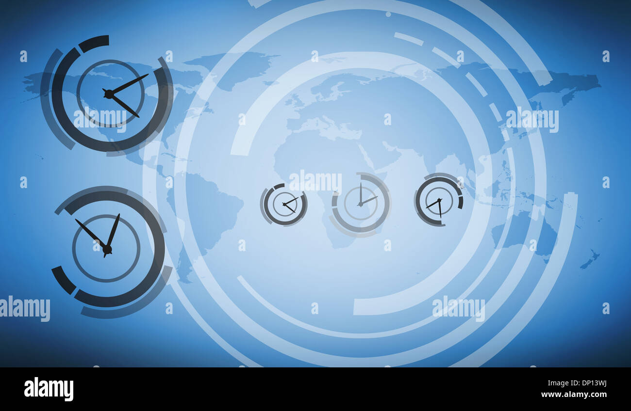 International time zone map hi-res stock photography and images - Alamy