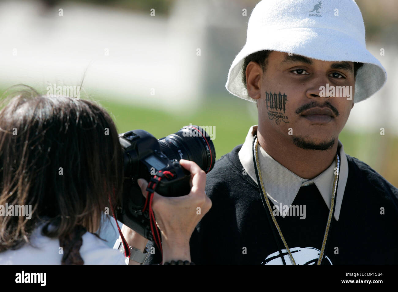 Apr 19, 2006; Detroit, MI, USA; PIERRE JOHNSON stands in front of ...