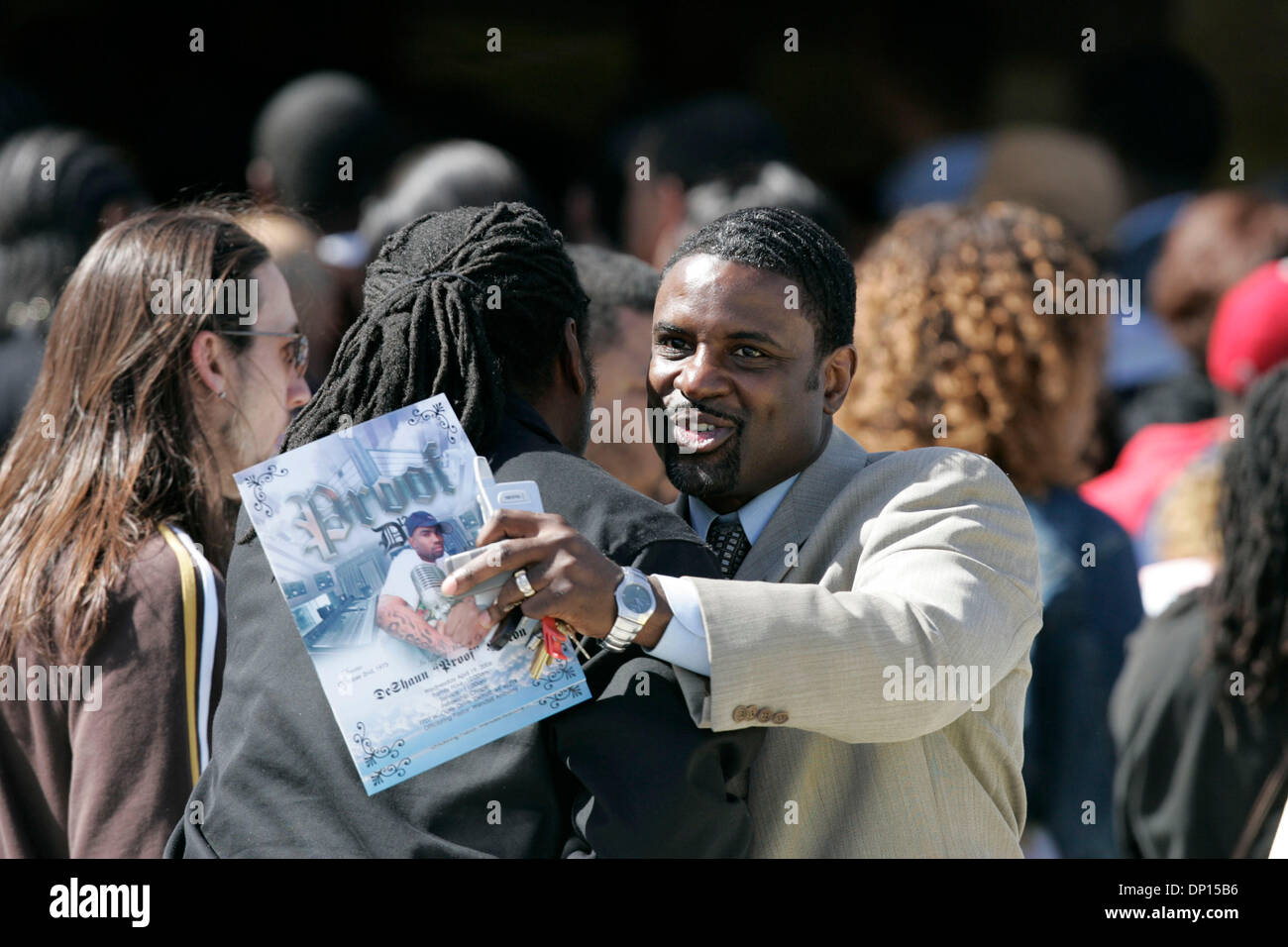 Apr 19, 2006; Detroit, MI, USA; The funeral for the rapper 'Proof ...