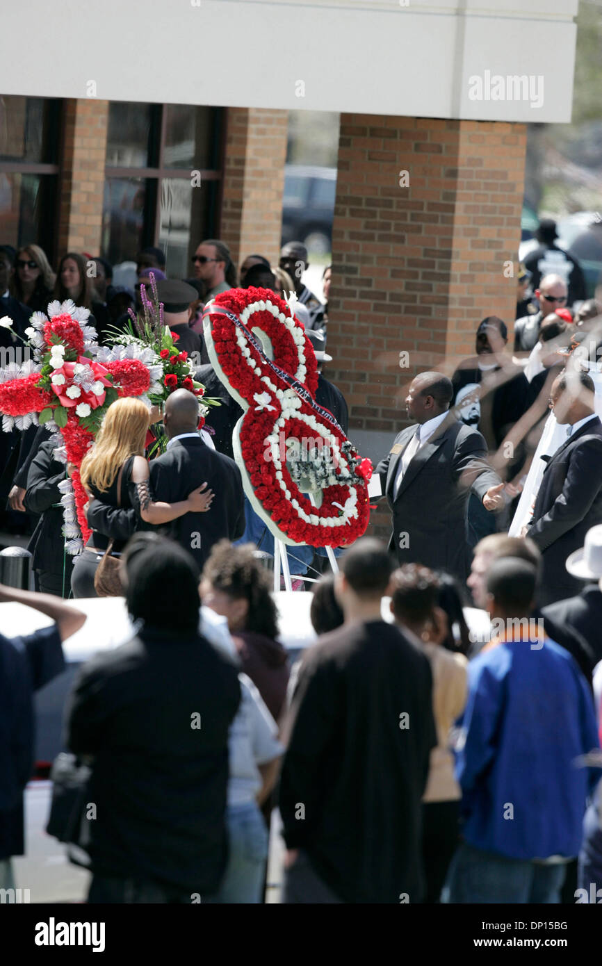 Apr 19, 2006; Detroit, MI, USA; The funeral for the rapper 'Proof ...