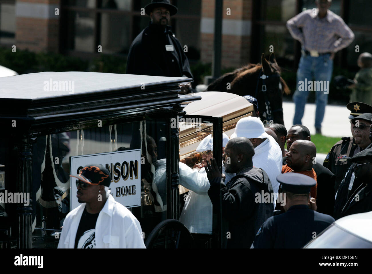 Apr 19, 2006; Detroit, MI, USA; The funeral for the rapper 'Proof ...