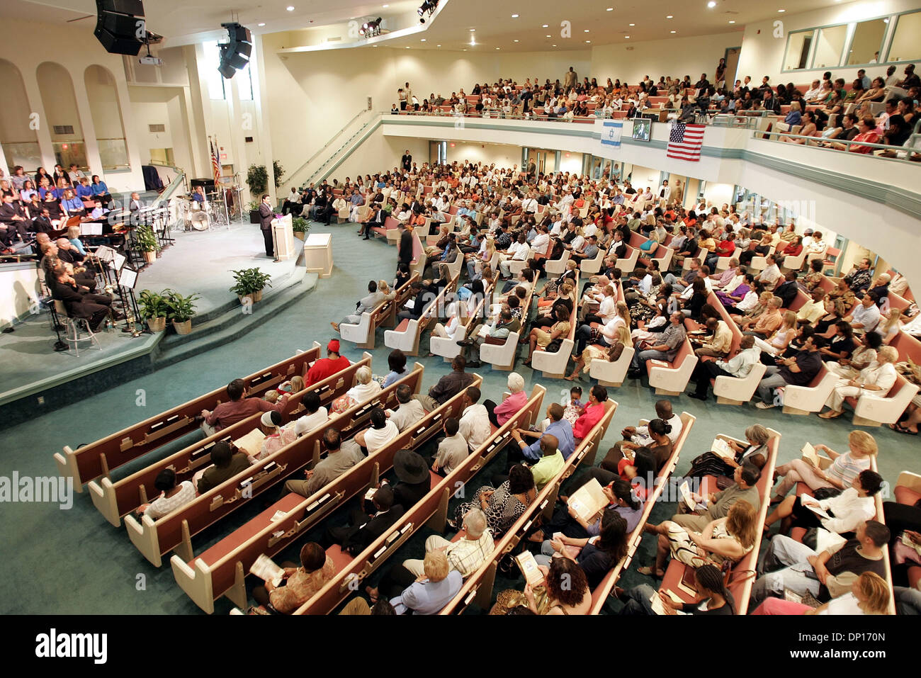 Apr 22, 2006; Boca Raton, FL, USA; Pastor Marc Kulczycky speaks to the ...