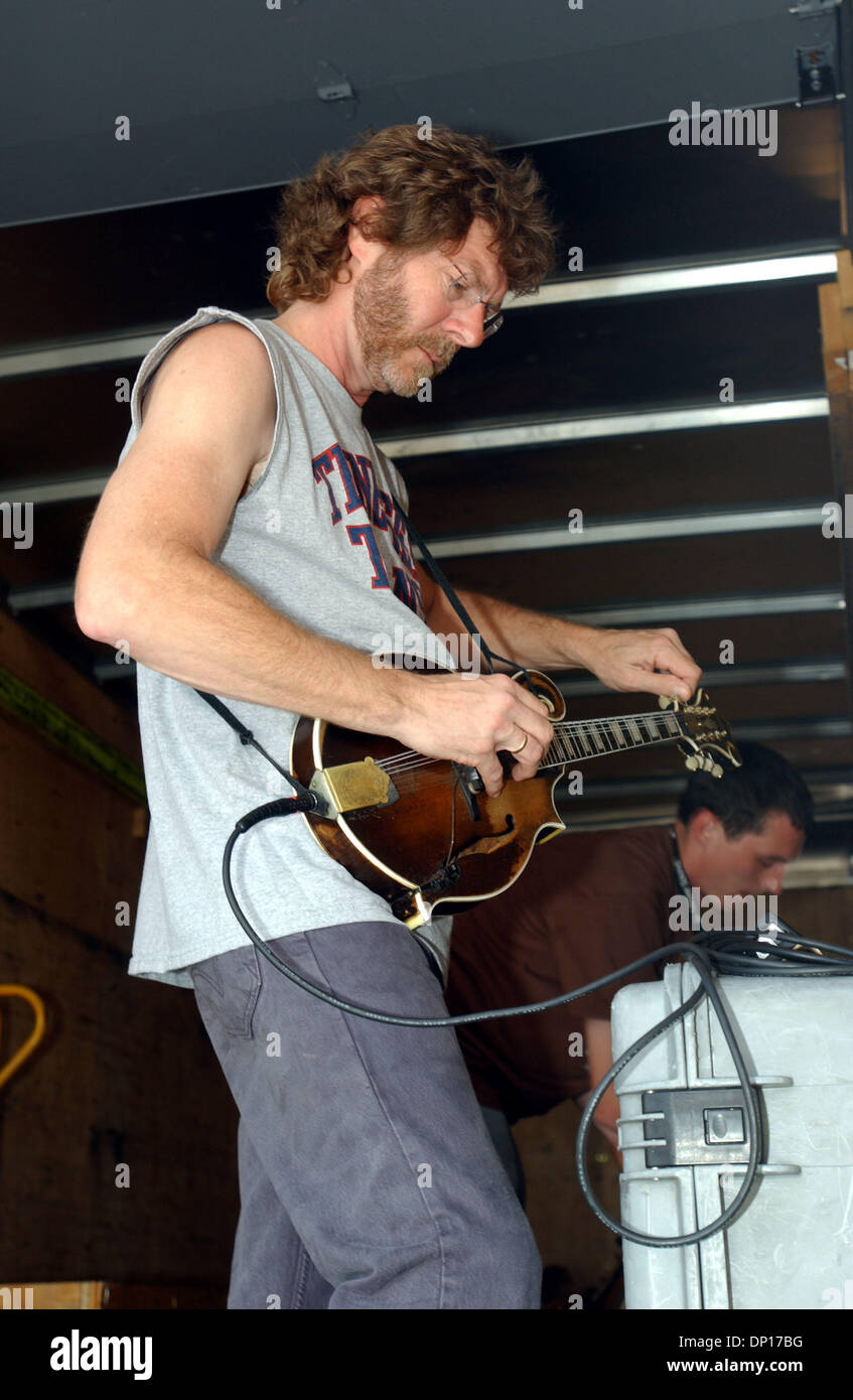 Apr 23, 2006; Columbia, SC, USA; Bluegrass Legend SAM BUSH warms up ...