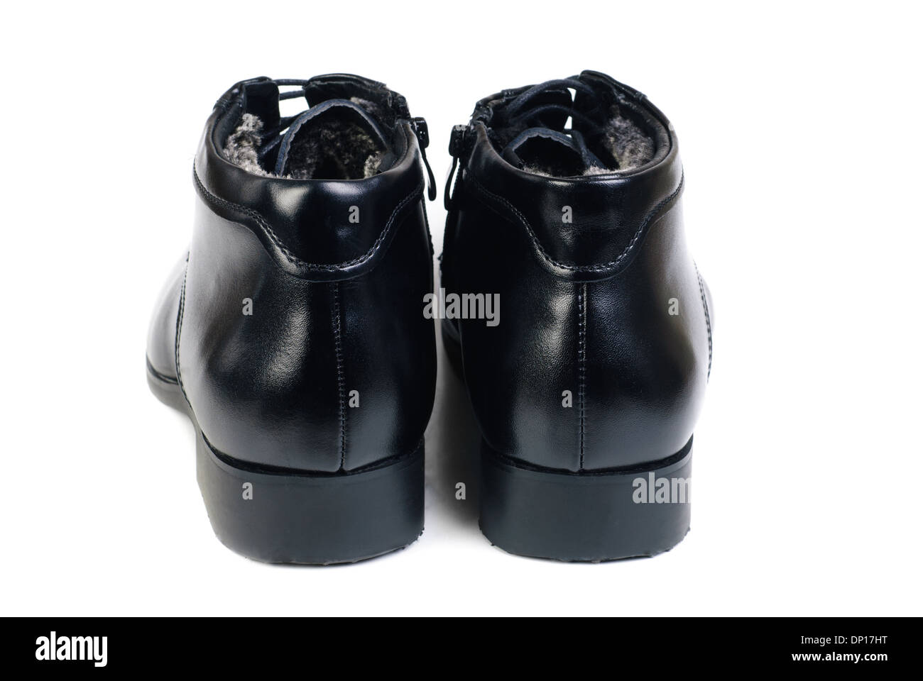 Modern boots isolated on a white background Stock Photo - Alamy