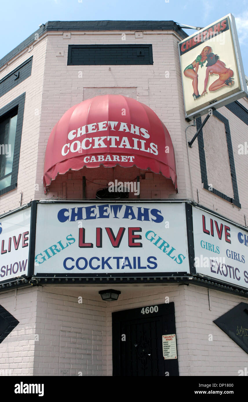 Apr 24, 2006; Hollywood, CA, USA; Cheetahs cocktail and cabaret lounge ...