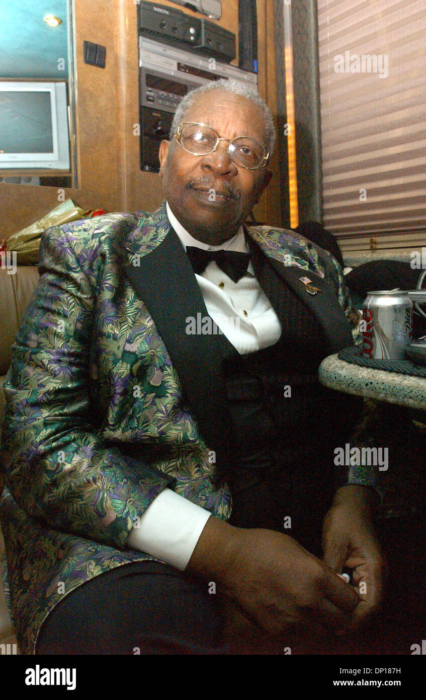Apr 24, 2006; Fayetteville, NC, USA; The King of the Blues B. B. KING ...