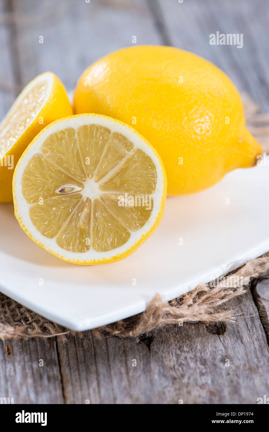 Fresh Lemon Fruits (close up shot Stock Photo - Alamy