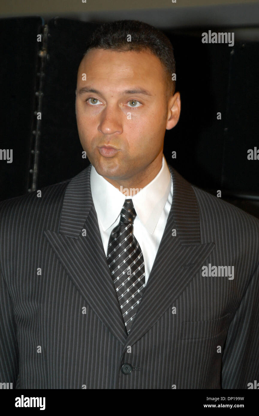 Apr 26, 2006; New York, NY, USA; DEREK JETER receiving the R Brinkley ...