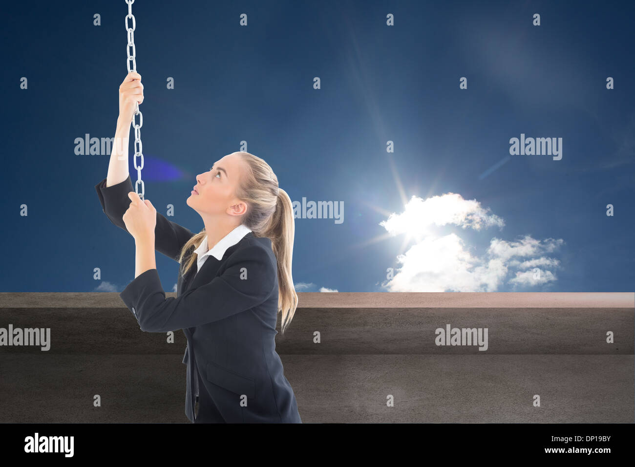 Pulling the chain hi-res stock photography and images - Alamy