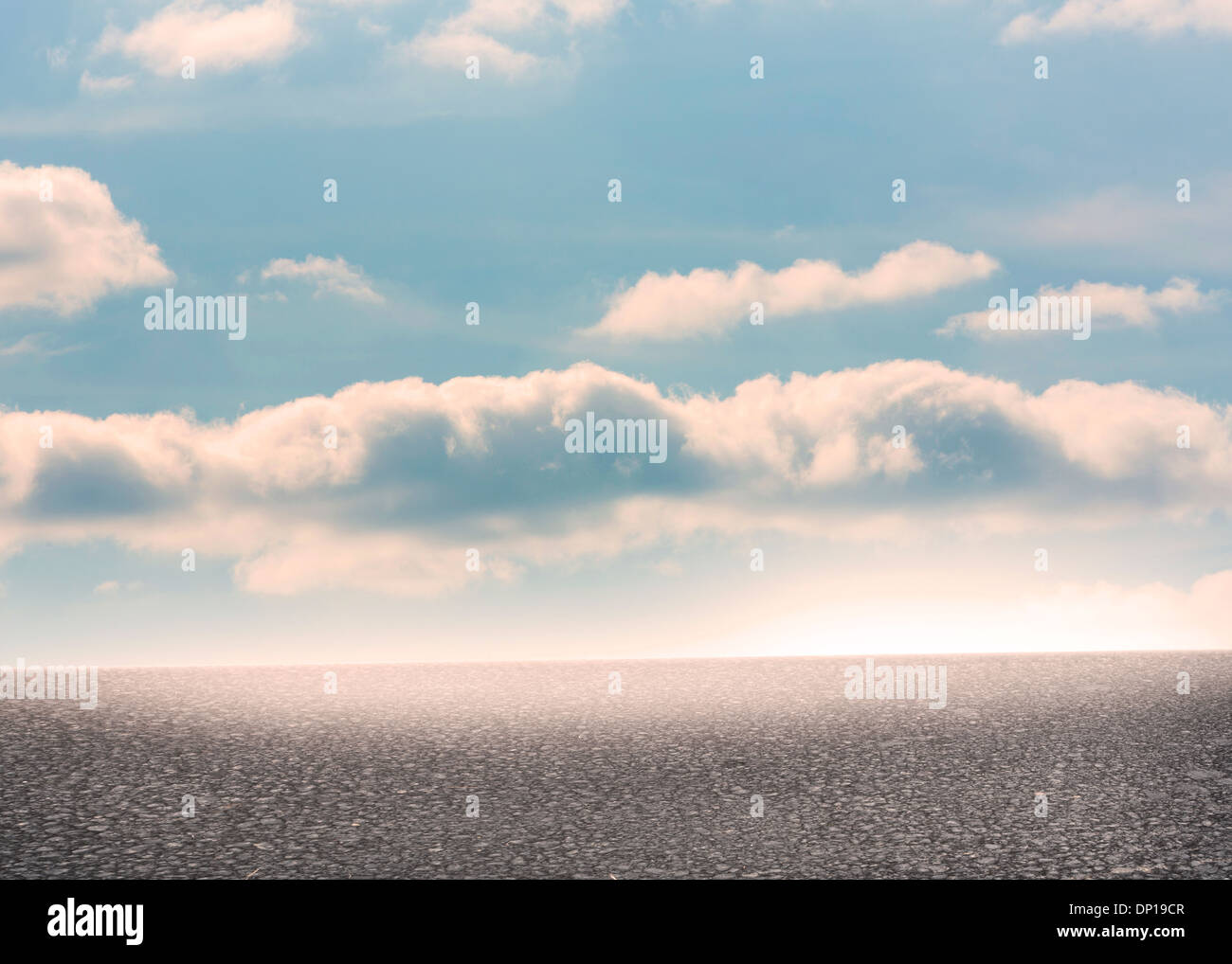 Desert landscape with blue sky Stock Photo - Alamy