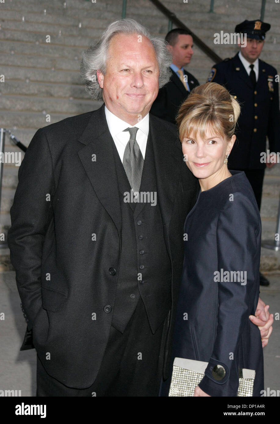 Apr 26, 2006; New York, NY, USA; GRAYDON CARTER and his wife ANNA at ...