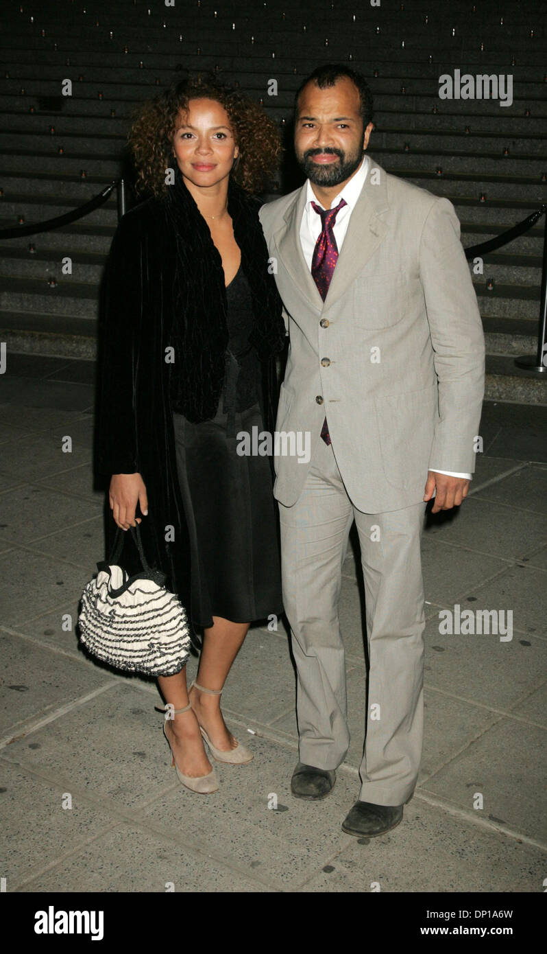 Apr 26, 2006; New York, NY, USA; JEFFREY WRIGHT and WIFE at the ...