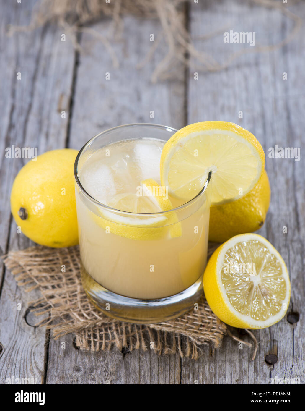 Portion of fresh homemade Lemon Juice Stock Photo - Alamy