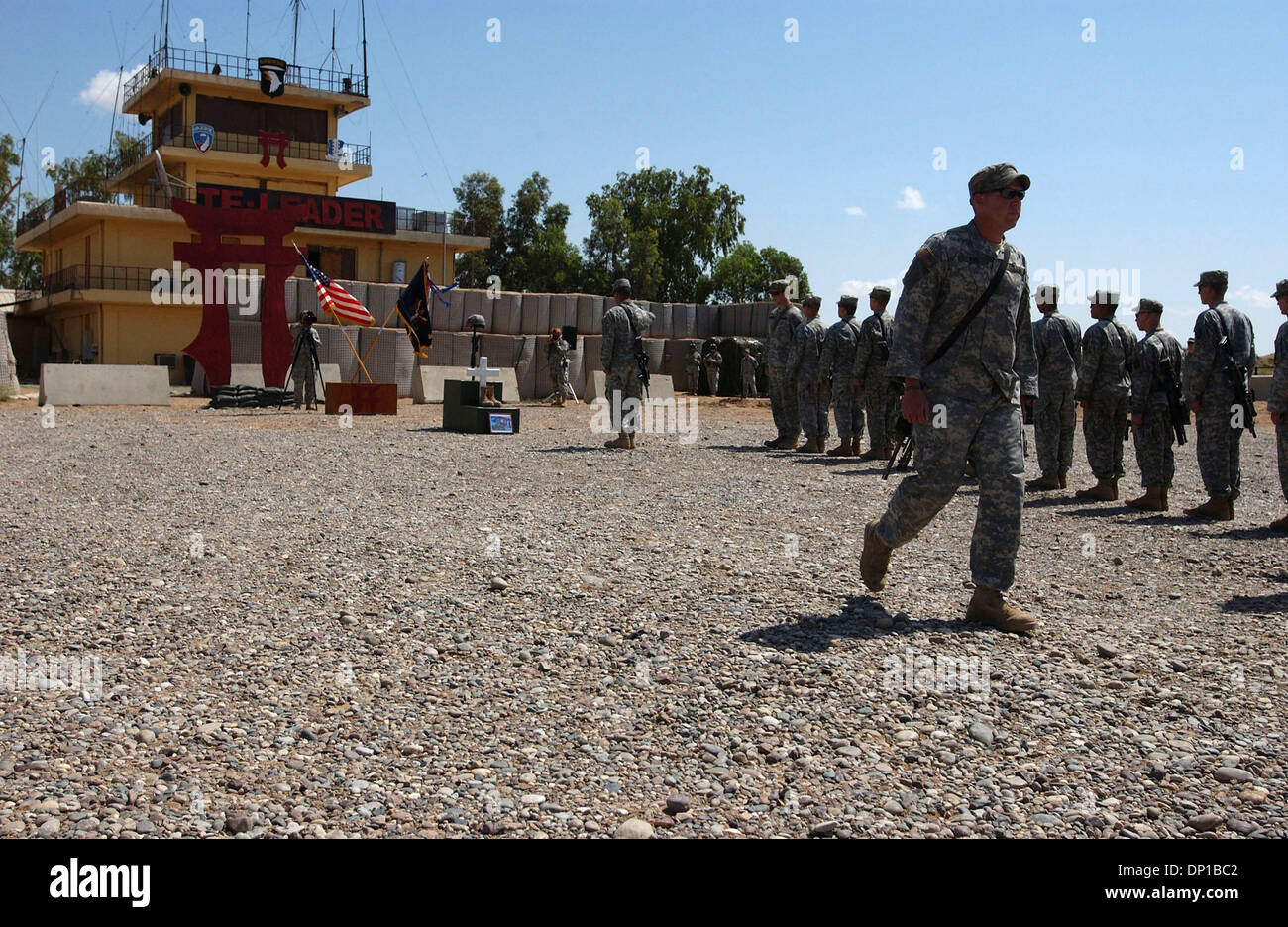 Apr 27, 2006; FOB Summerall, IRAQ; A soldier from C Co. 1st of the ...
